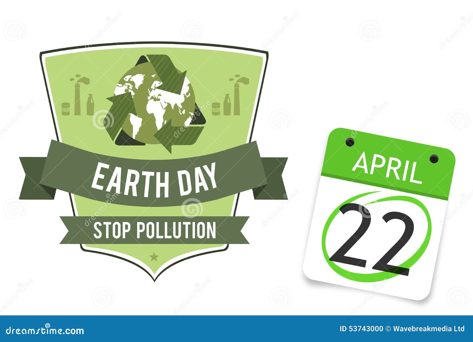 Composite Image of April 22nd Stock Illustration - Illustration of ...