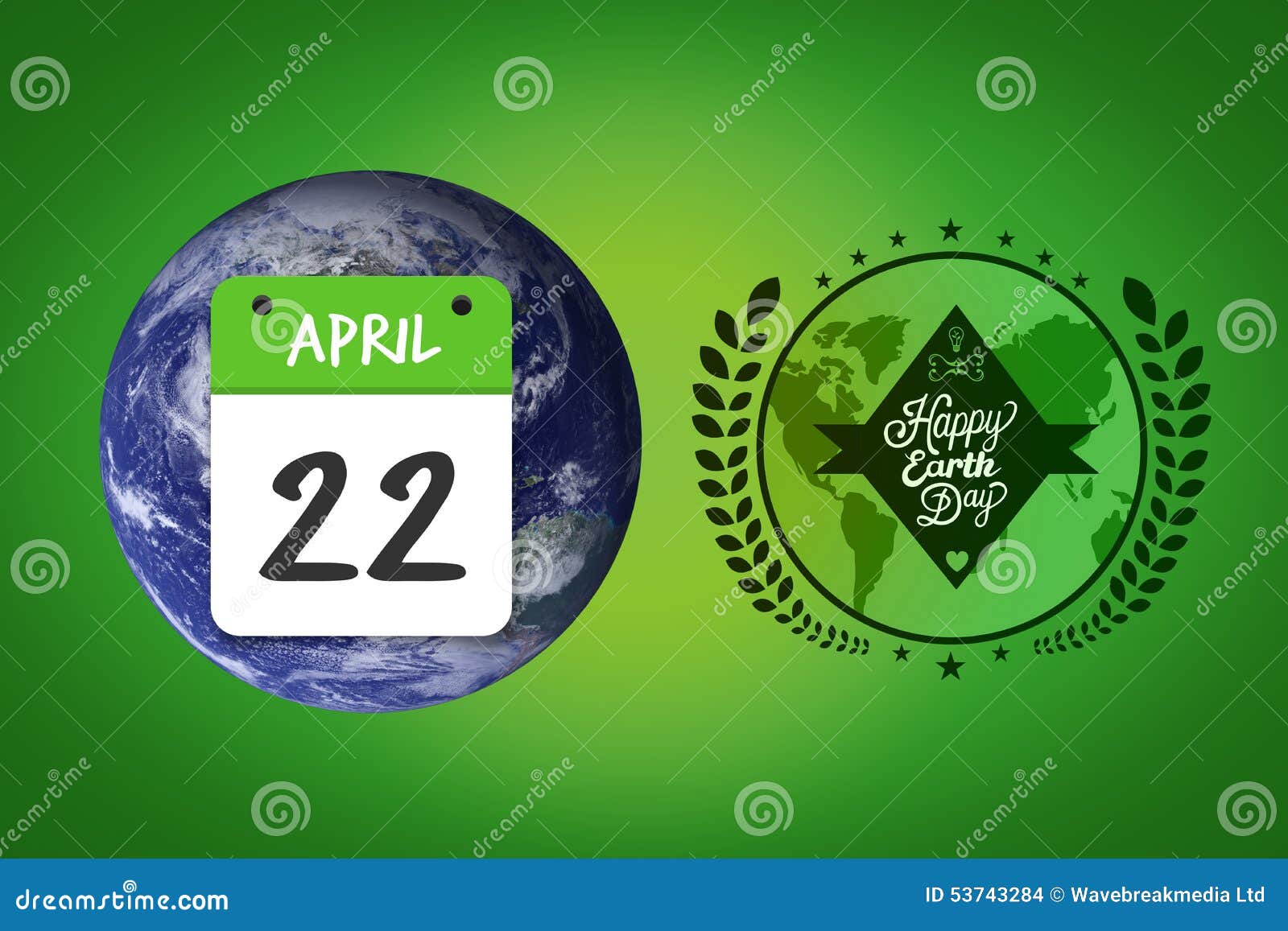 Composite Image of April 22nd Stock Illustration - Illustration of ...