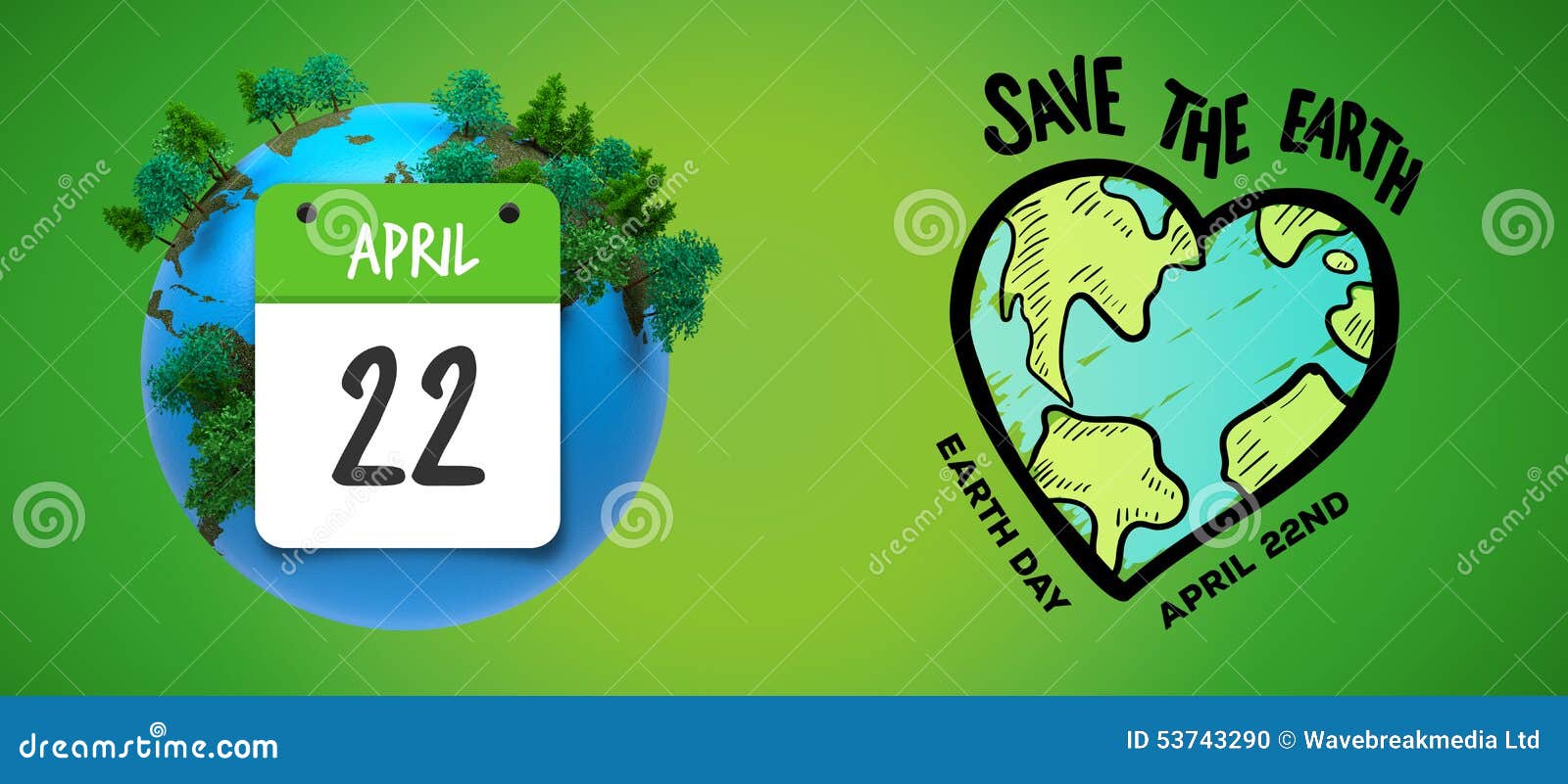 Composite Image of April 22nd Stock Illustration - Illustration of wide ...