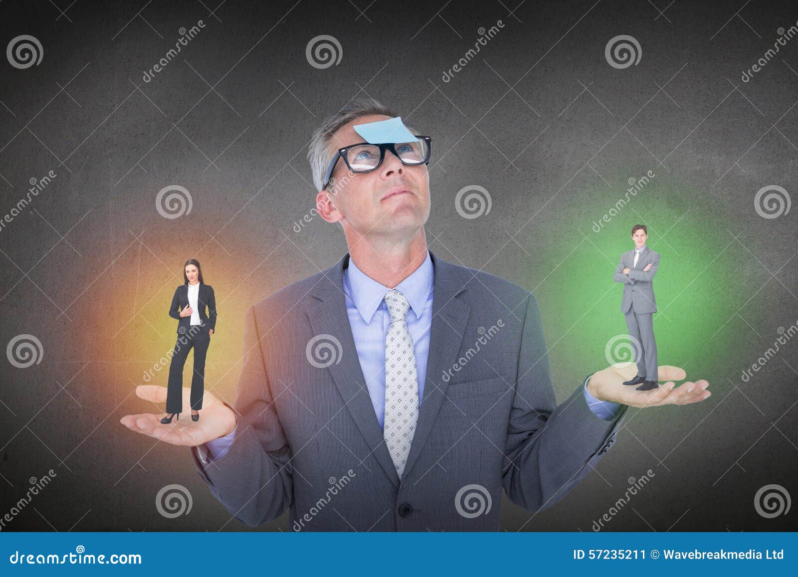 Composite Image of Assertive Businessman Standing Stock Image - Image ...