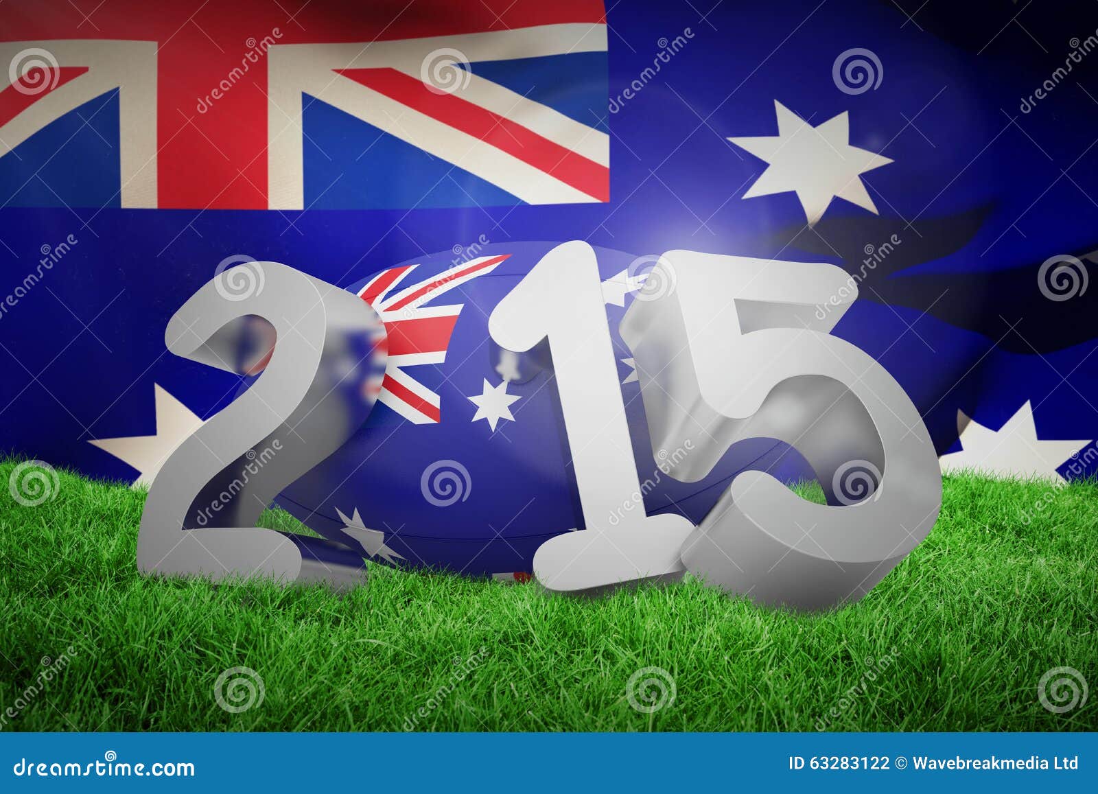Composite Image of Australia Rugby 2015 Message Stock Illustration ...