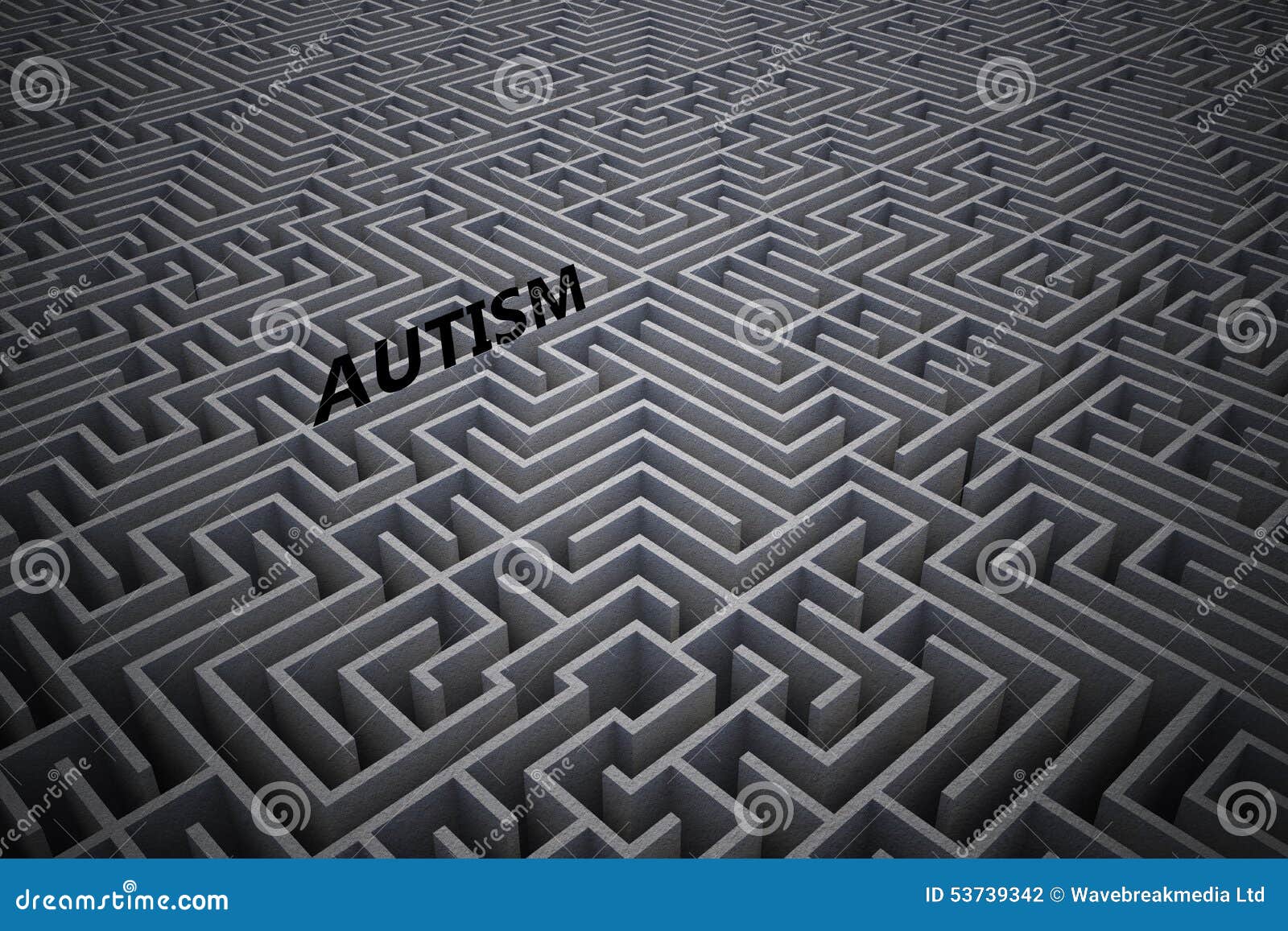Composite image of autism stock illustration. Illustration of text ...