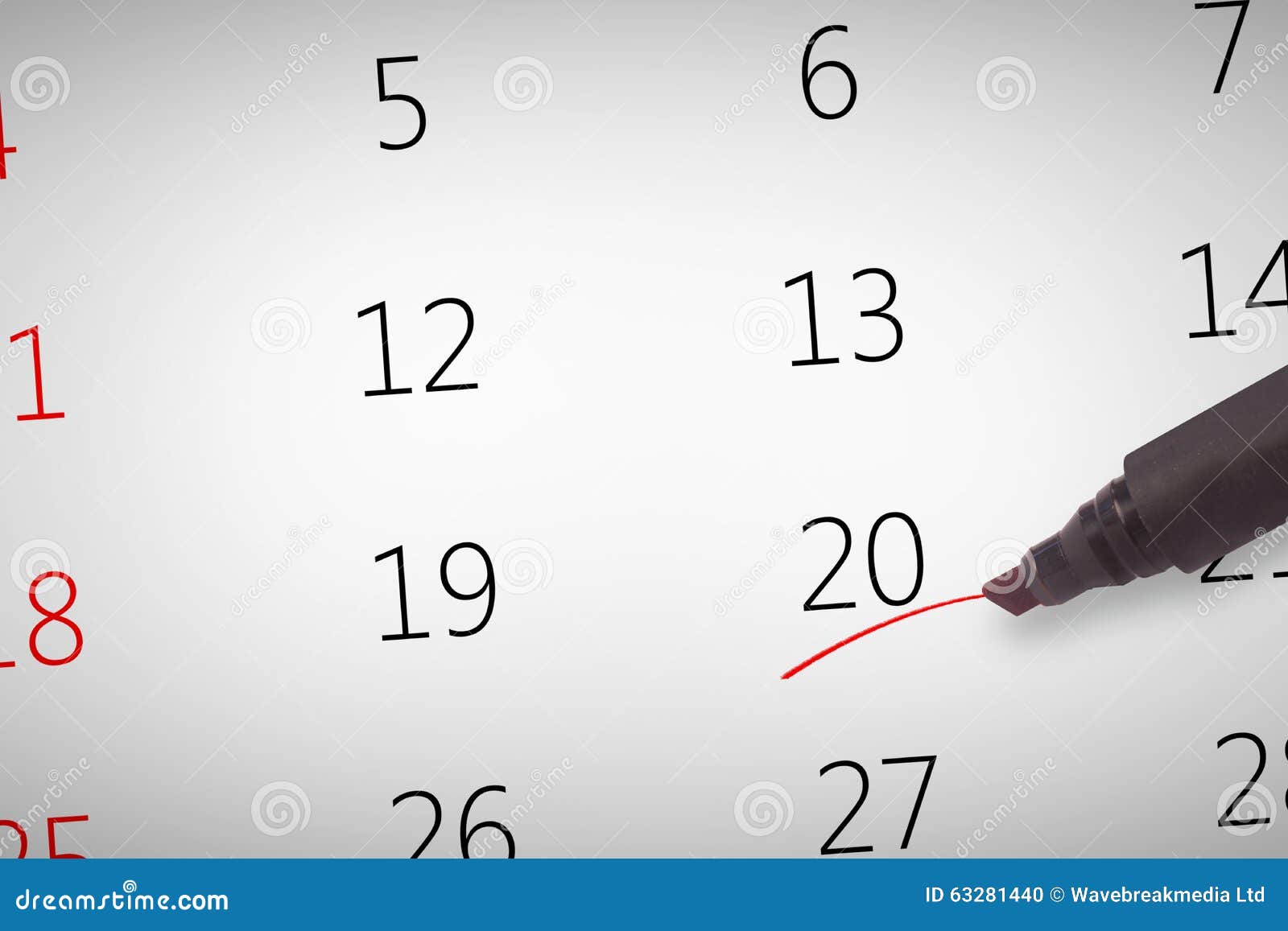 Composite Image of Black Marker Stock Illustration - Illustration of ...