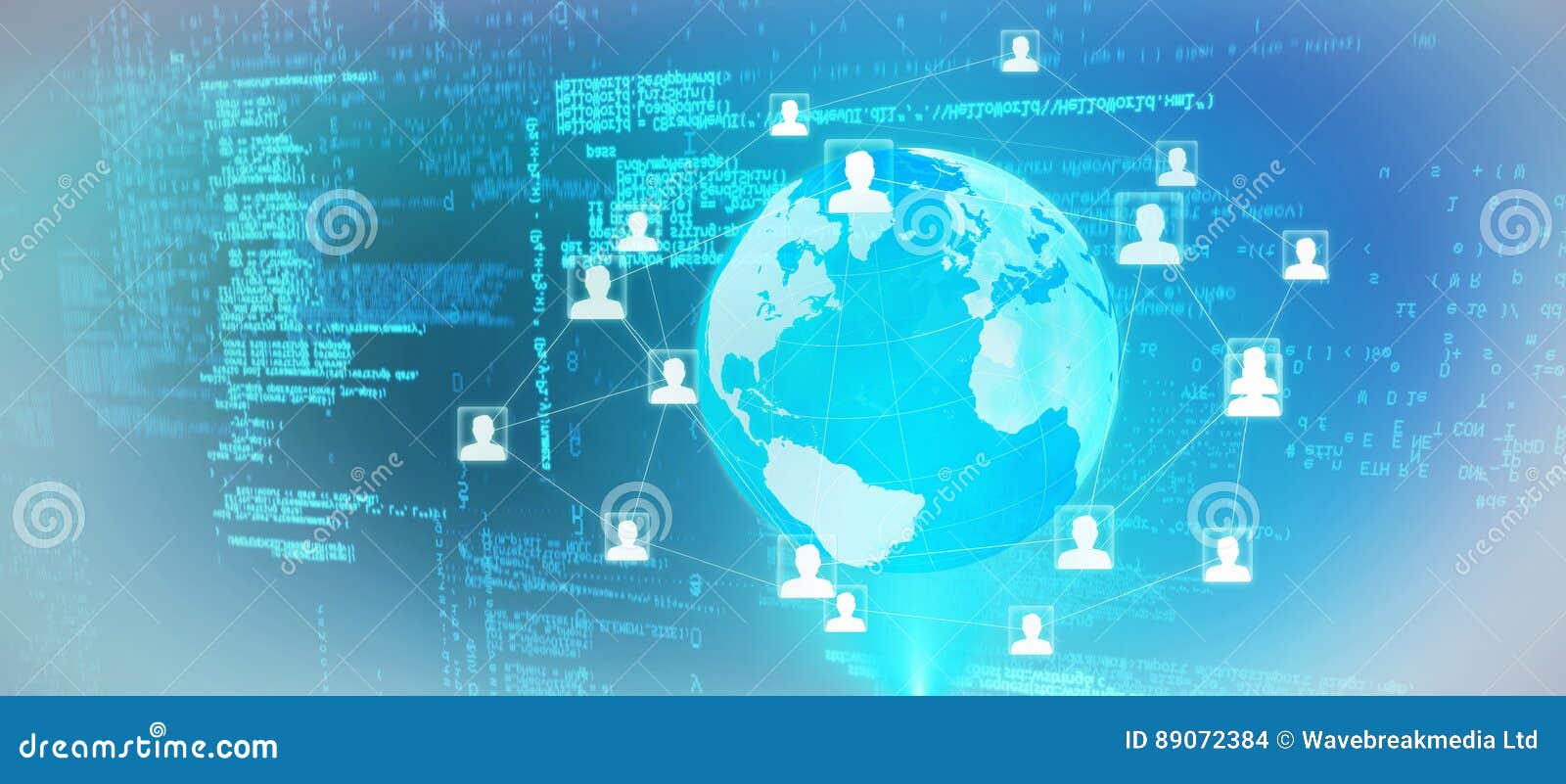 Composite Image of Blue Codes Stock Illustration - Illustration of ...