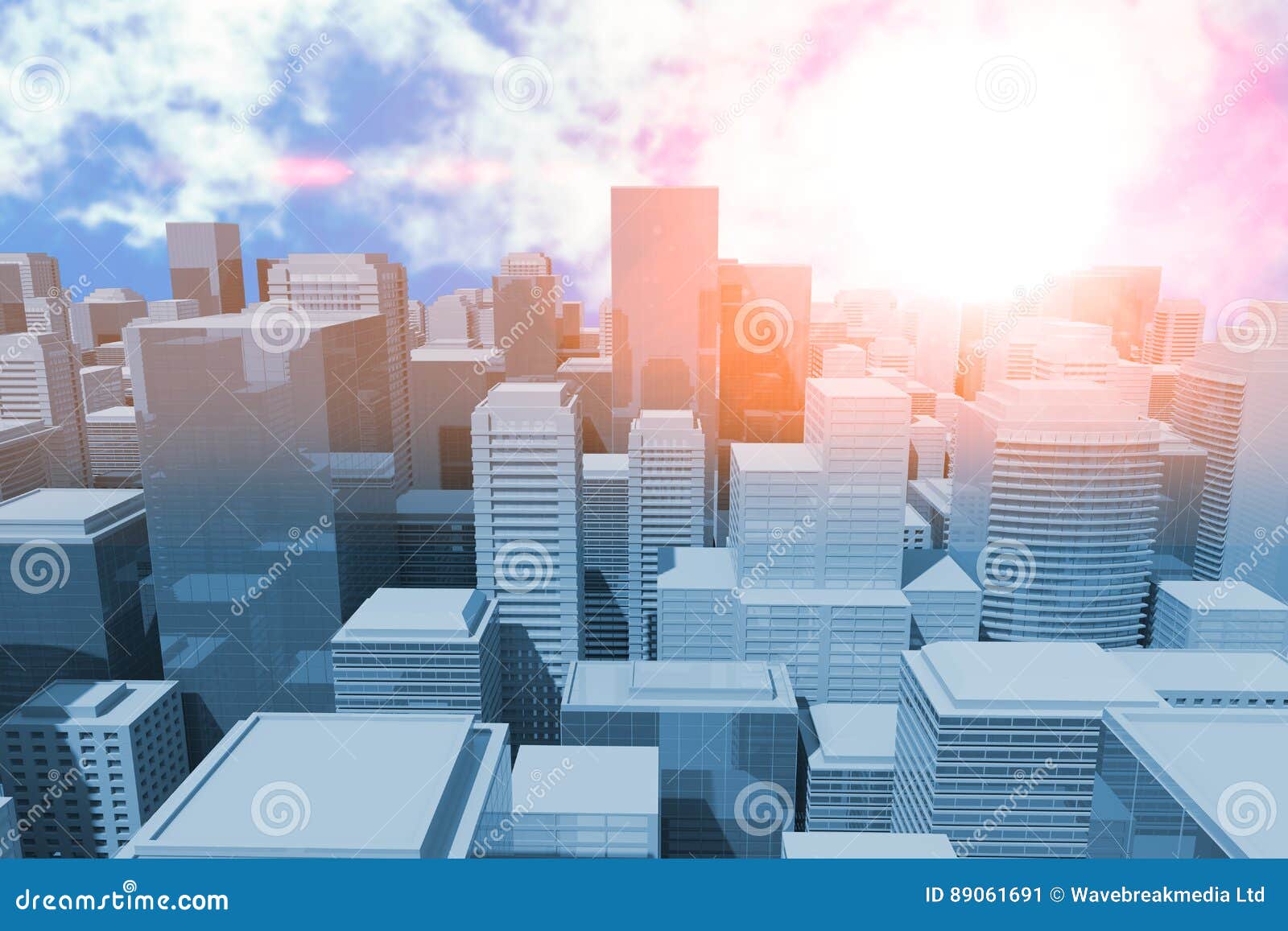 Composite Image of Blurry Animated Flare 3d Stock Illustration ...