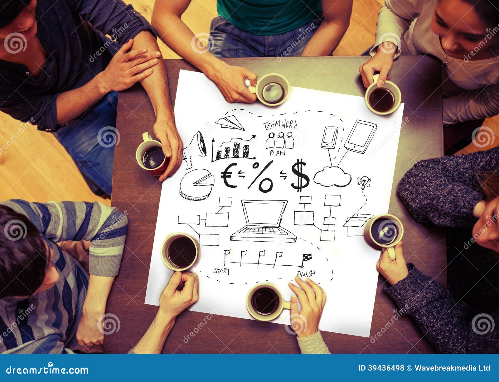 Composite Image of Brainstorm Graphic on Page Stock Photo - Image of ...