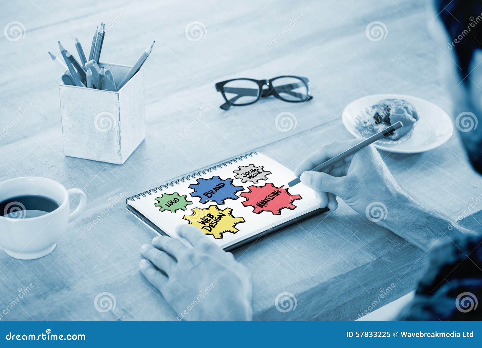 Composite Image of Business Cogs and Wheels Stock Image - Image of ...