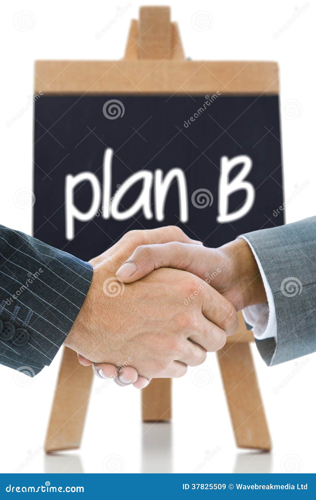 Composite Image of Business Handshake Against Plan B Stock Image ...