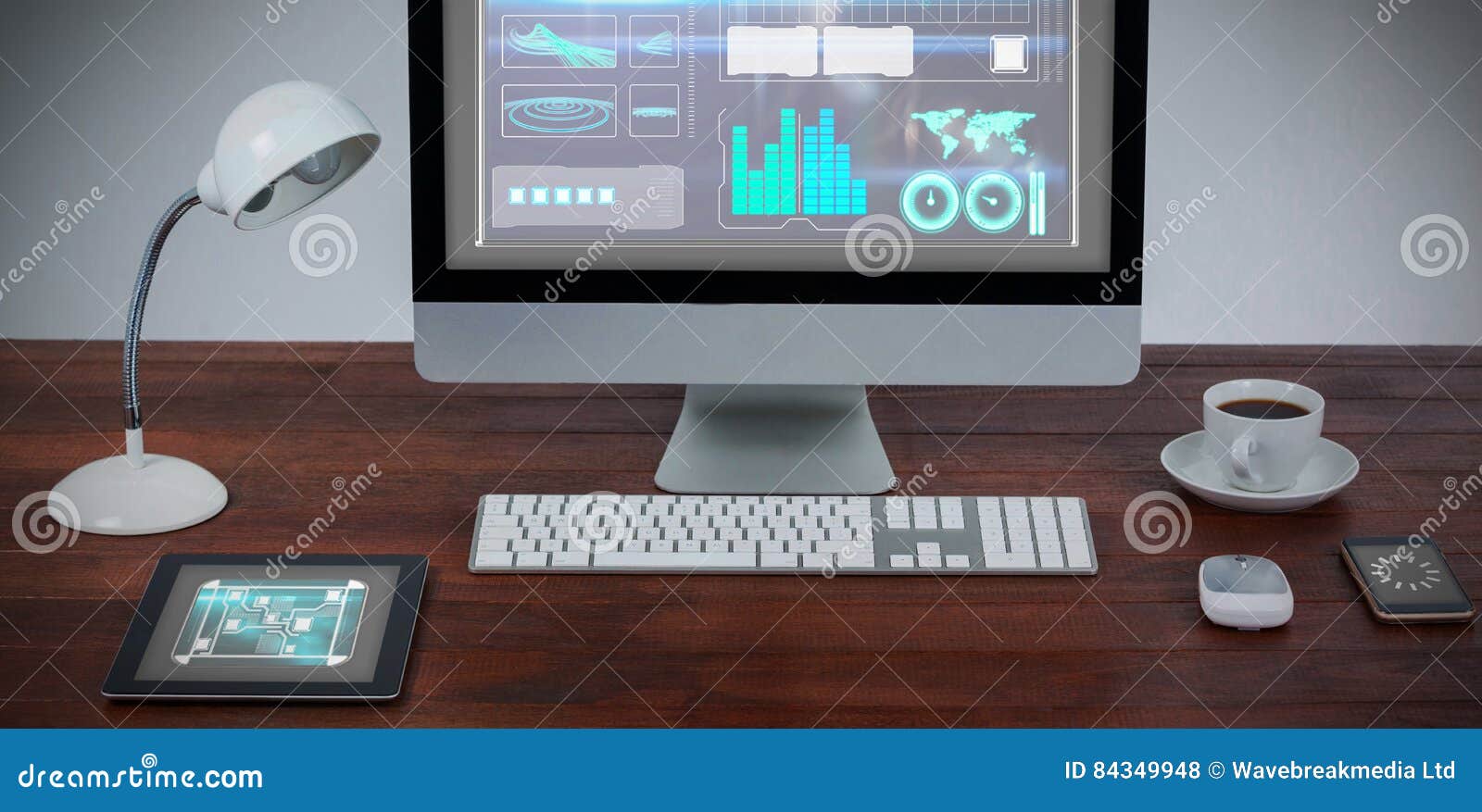 Composite Image of Business Interface Stock Photo - Image of data ...