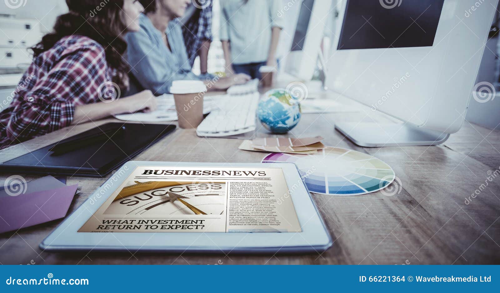 Composite Image of Business Newspaper Stock Photo - Image of finance ...