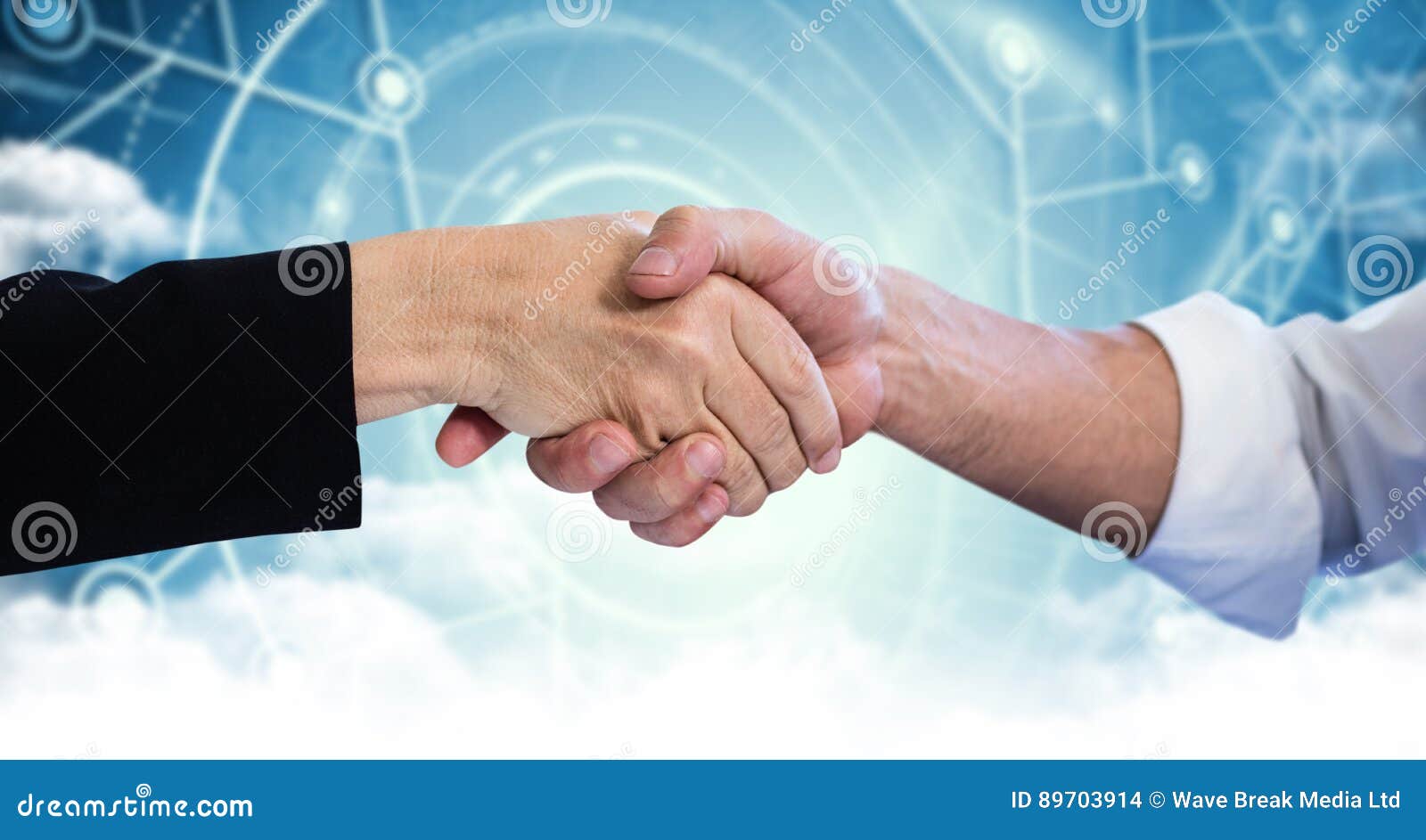 Composite Image of Business Partners Shaking Hands Stock Photo - Image ...