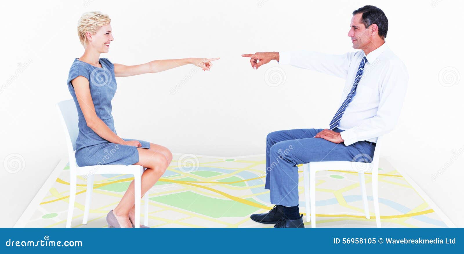 Composite Image of Business People Pointing at Each Other Stock Image ...
