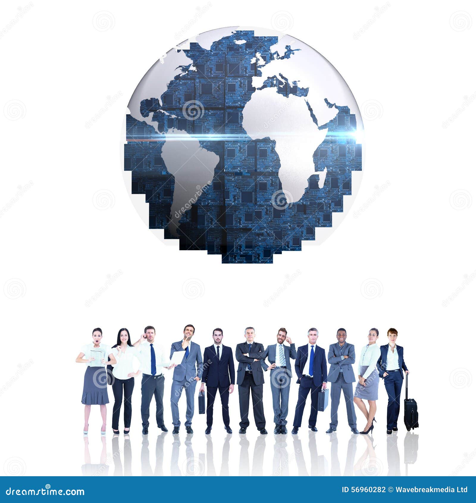 Composite Image of Business Team Stock Photo - Image of adult ...