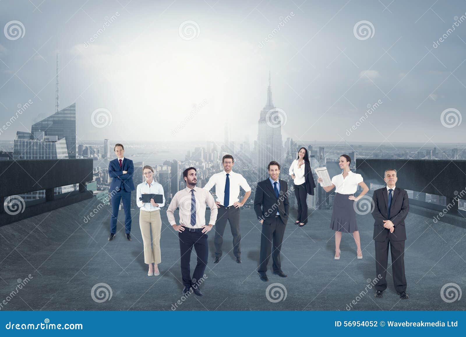 Composite Image of Business Team Stock Photo - Image of elegant ...