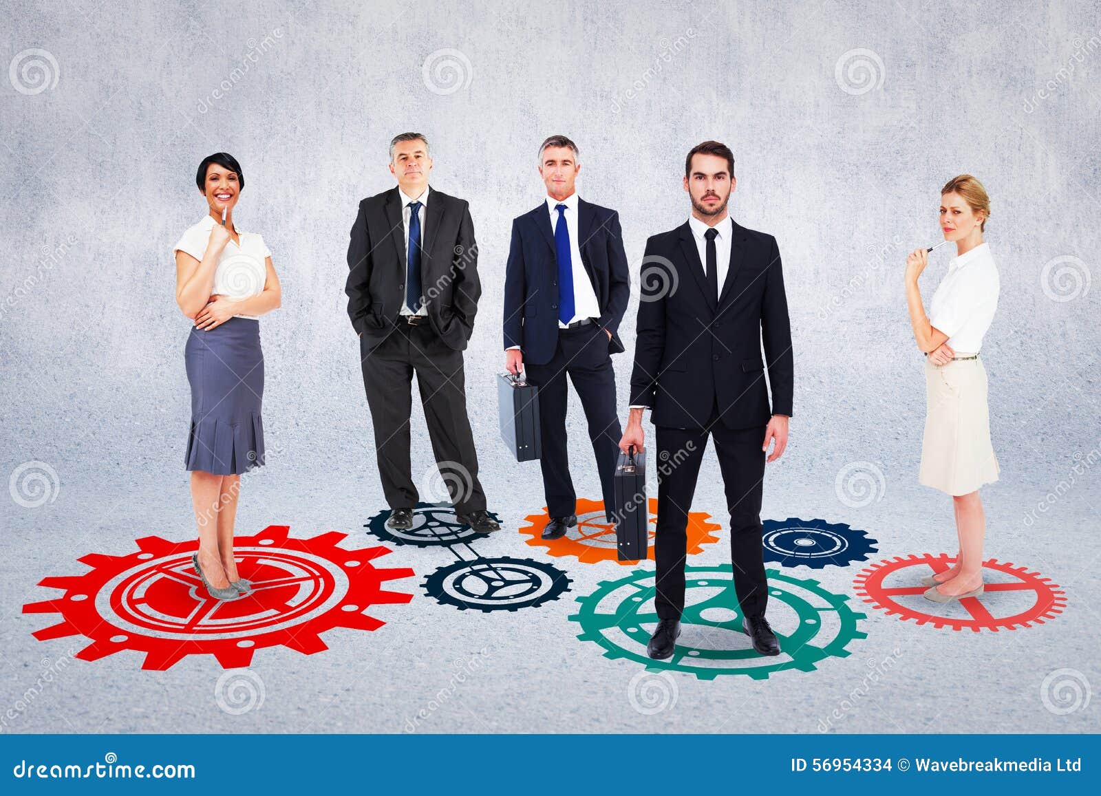 Composite Image of Business Team Stock Photo - Image of partners ...