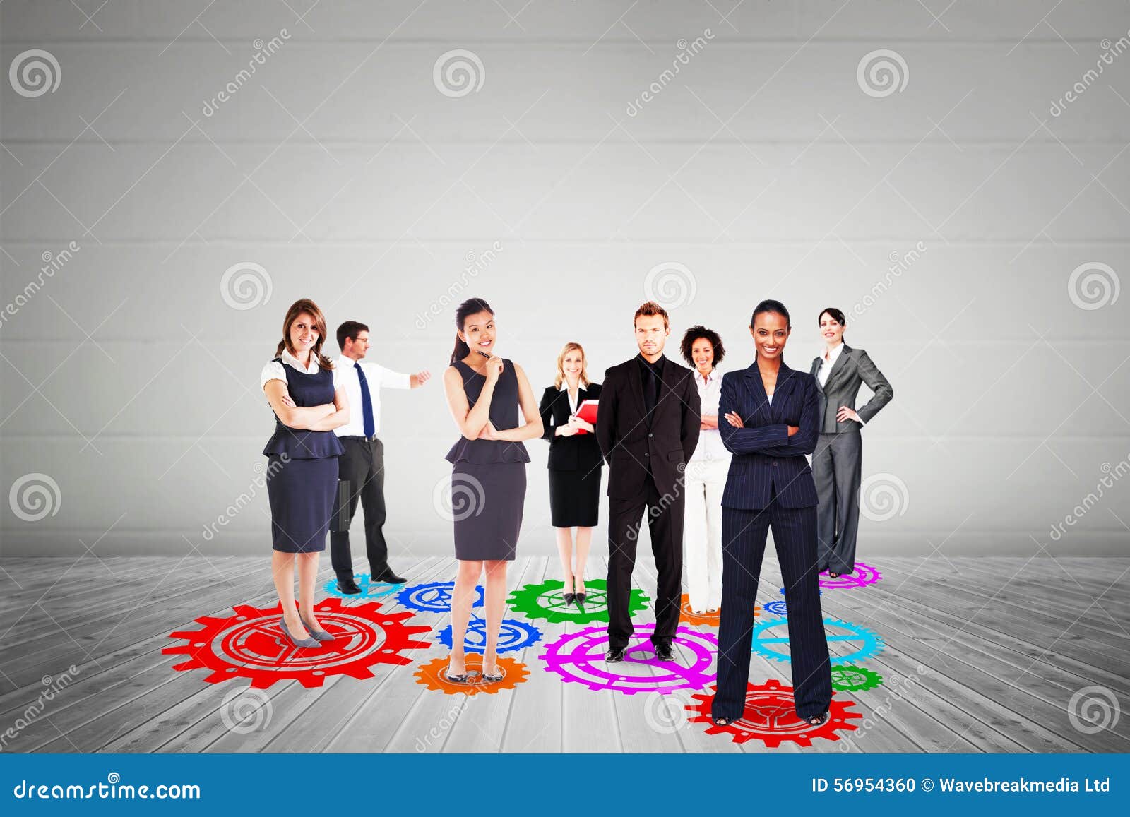 Composite Image of Business Team Stock Photo - Image of coworkers ...