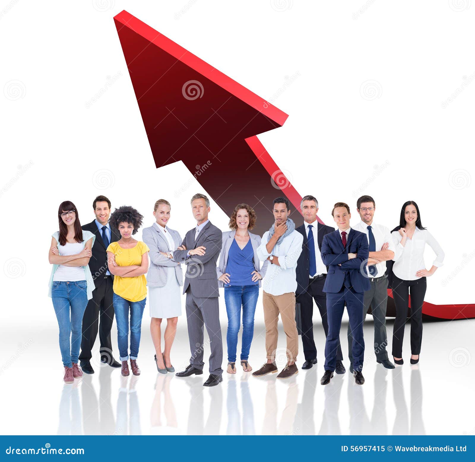 Composite Image of Business Team Stock Image - Image of dressed, career ...