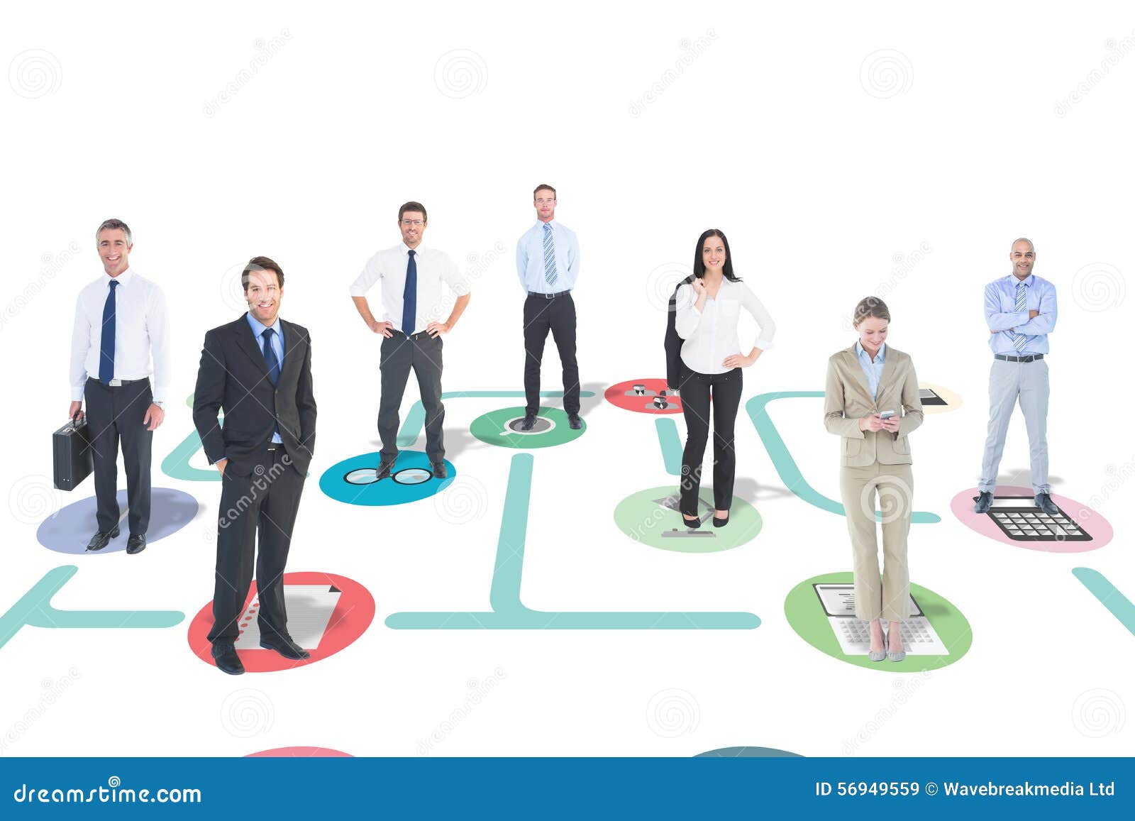 Composite Image of Business Team Stock Image - Image of partnership ...