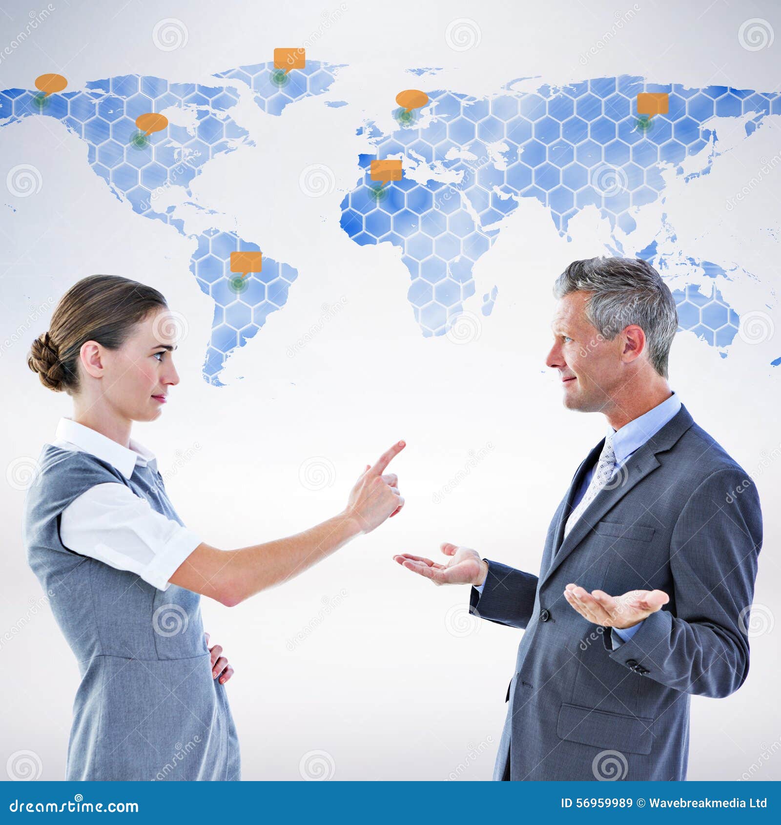 Composite Image of Business Team Arguing Stock Image - Image of ...