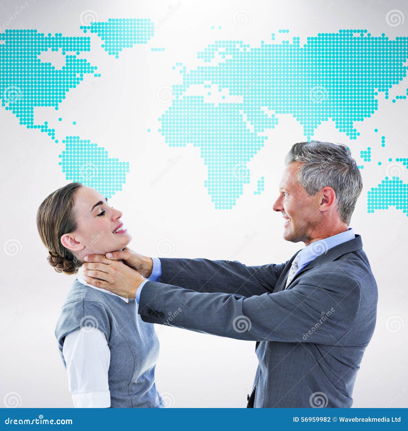 Composite Image of Business Team Fighting Stock Photo - Image of ...