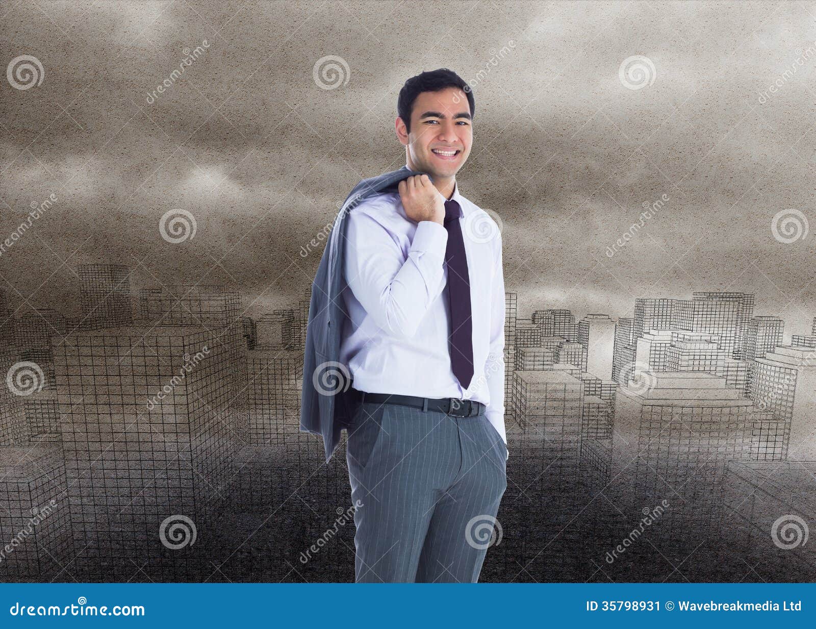 Composite Image of Businessman Standing Stock Image - Image of digital ... Composite Image of Businessman Standing Stock Image - Image of digital ...