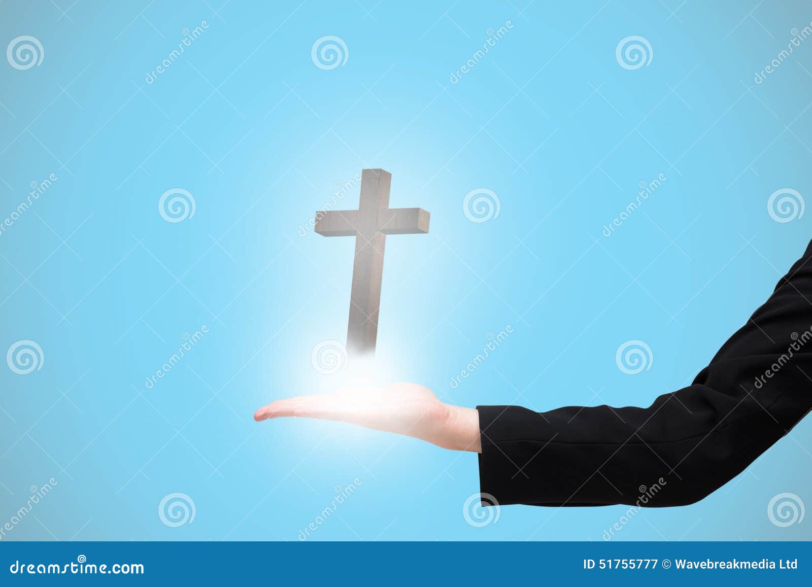 A Composite Image of Businesswomans Hand Presenting Stock Image - Image ...