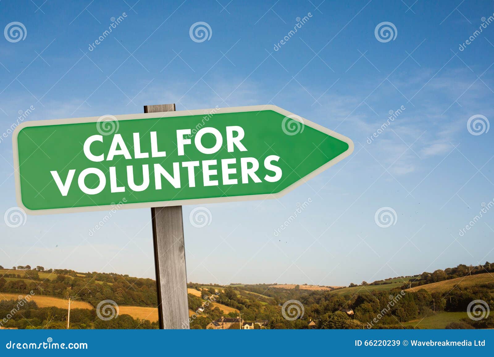 Composite Image of Call for Volunteers Stock Illustration ...