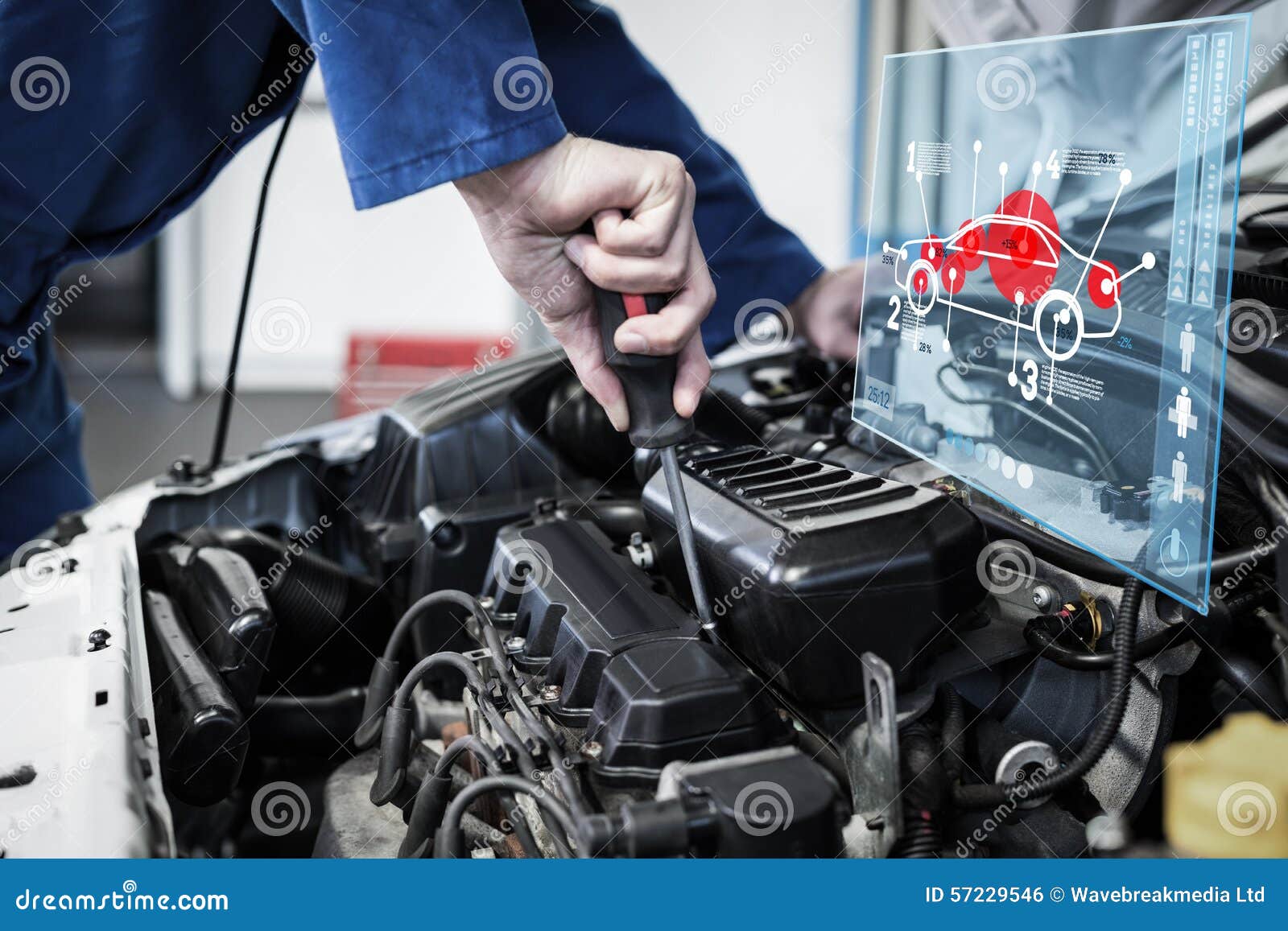 Composite Image of Car Interface Stock Photo - Image of repairing ...
