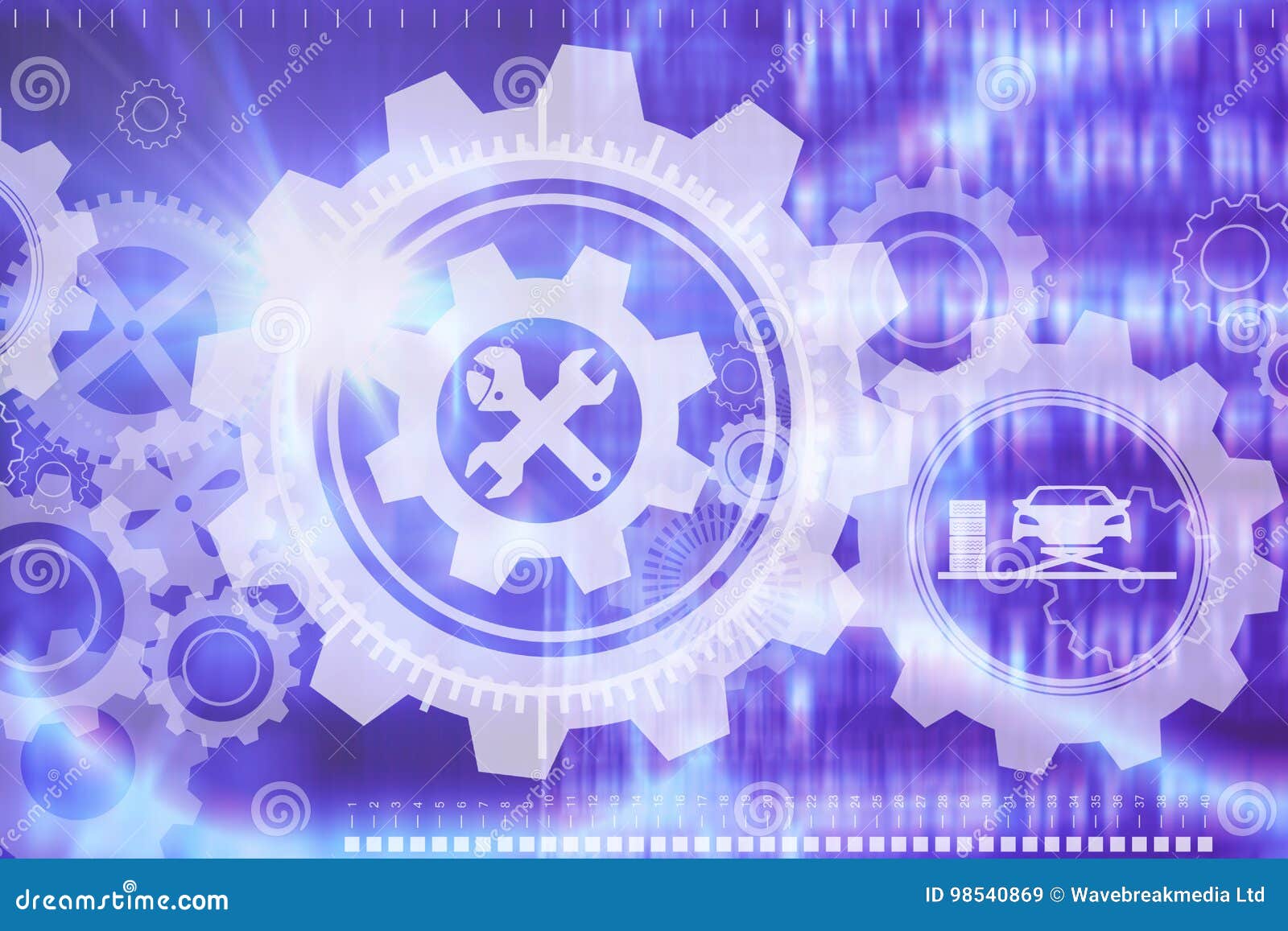 Composite Image of Composite Image of Car Tools Stock Illustration ...