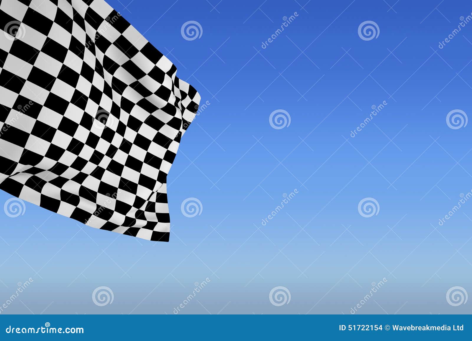 Composite Image of Checkered Flag Stock Illustration - Illustration of ...