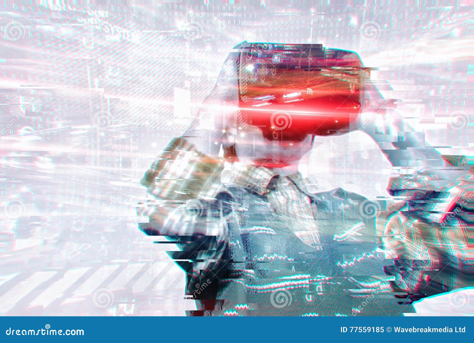 Composite Image of Children Using an Oculus Stock Image - Image of ...