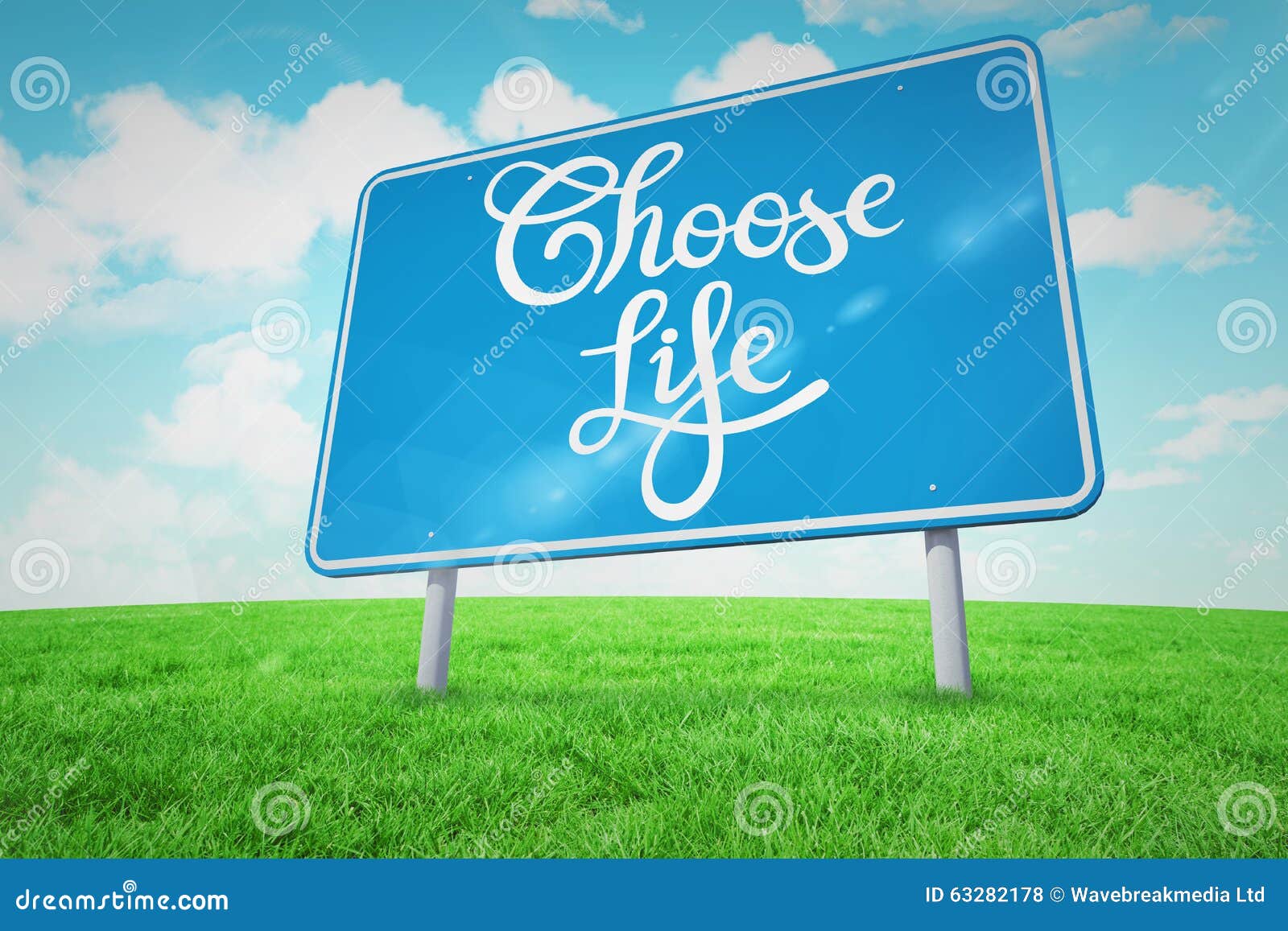 Composite Image of Choose Life Stock Photo - Image of sign, life: 63282178