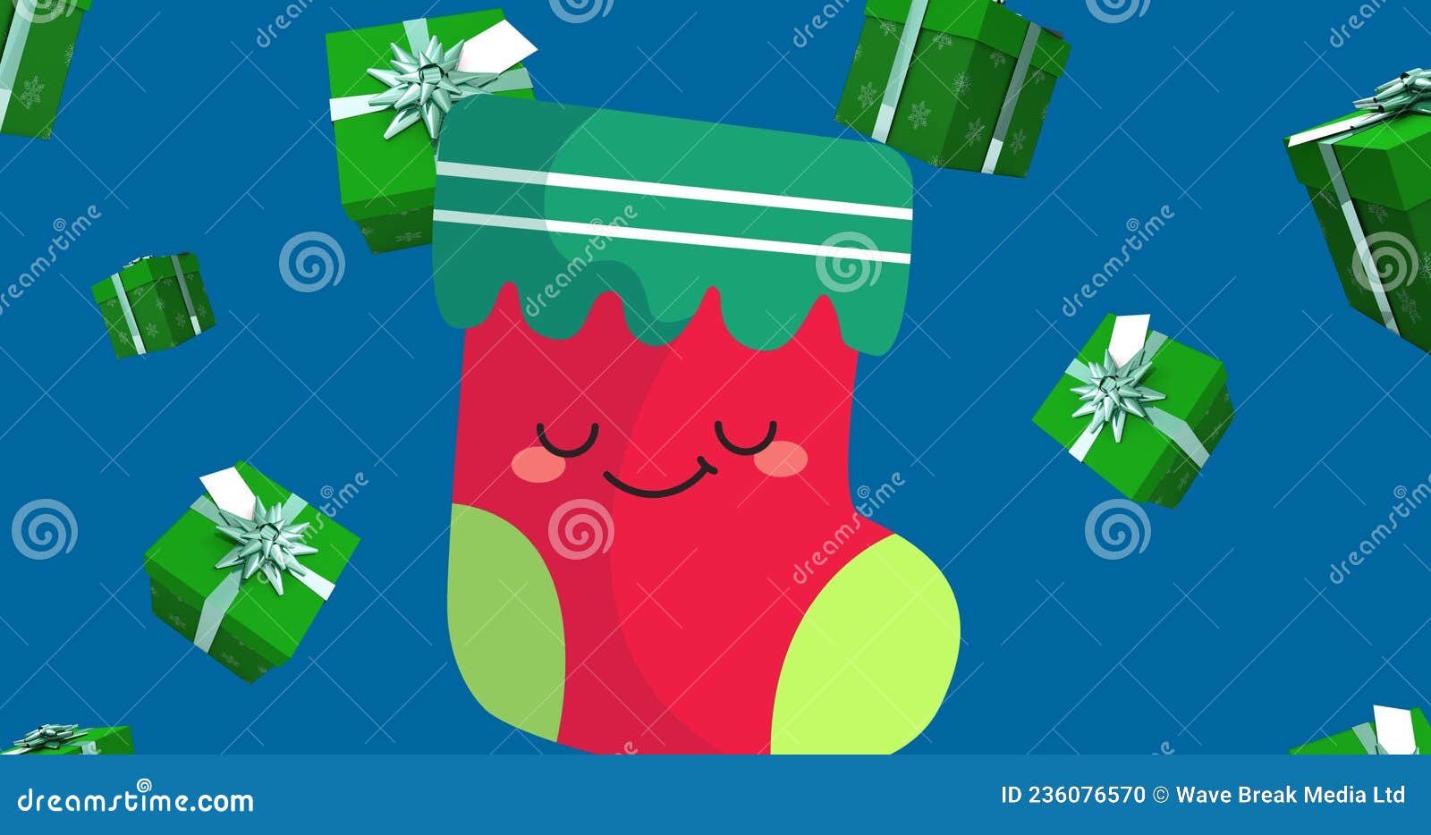 Smiley Gift Box Cartoon Vector | CartoonDealer.com #36980105