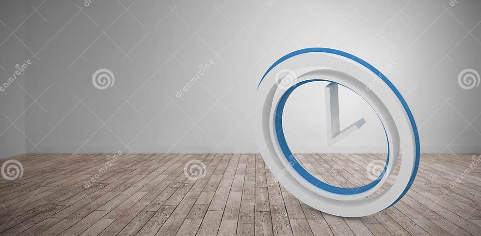 Composite Image of Clock Symbol Stock Illustration - Illustration of ...