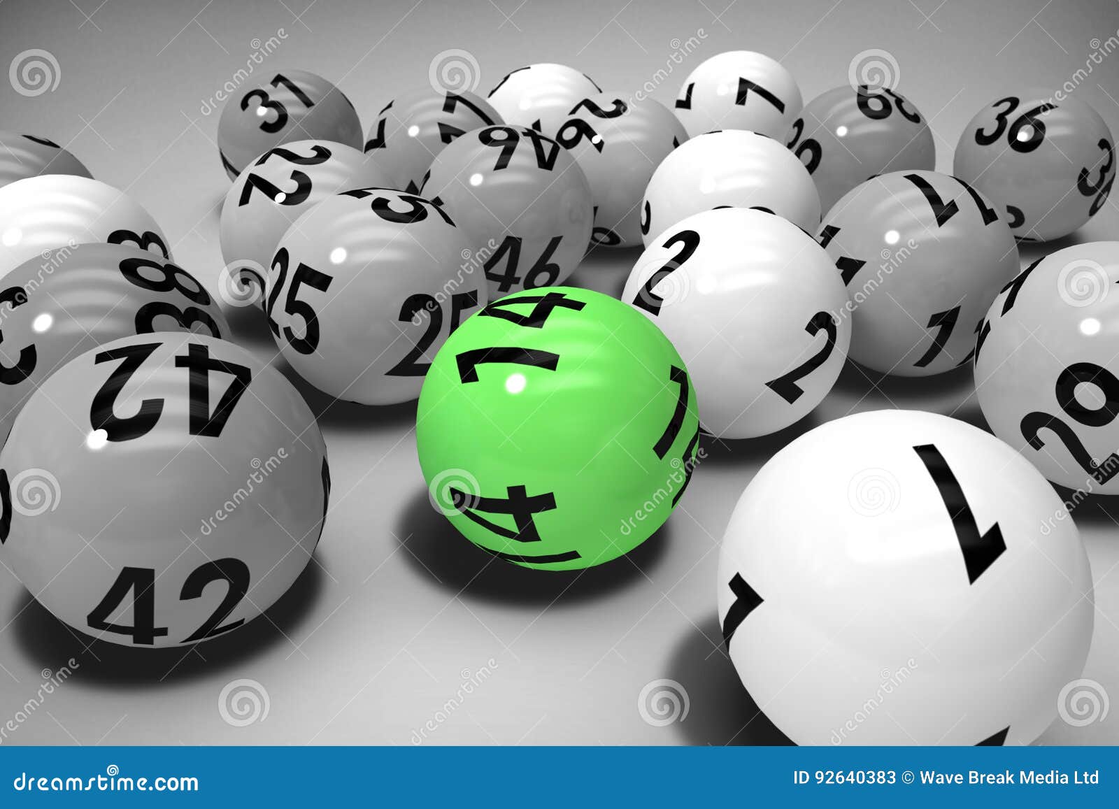 Composite Image of Close-up on Colourful Lottery Balls Stock ...