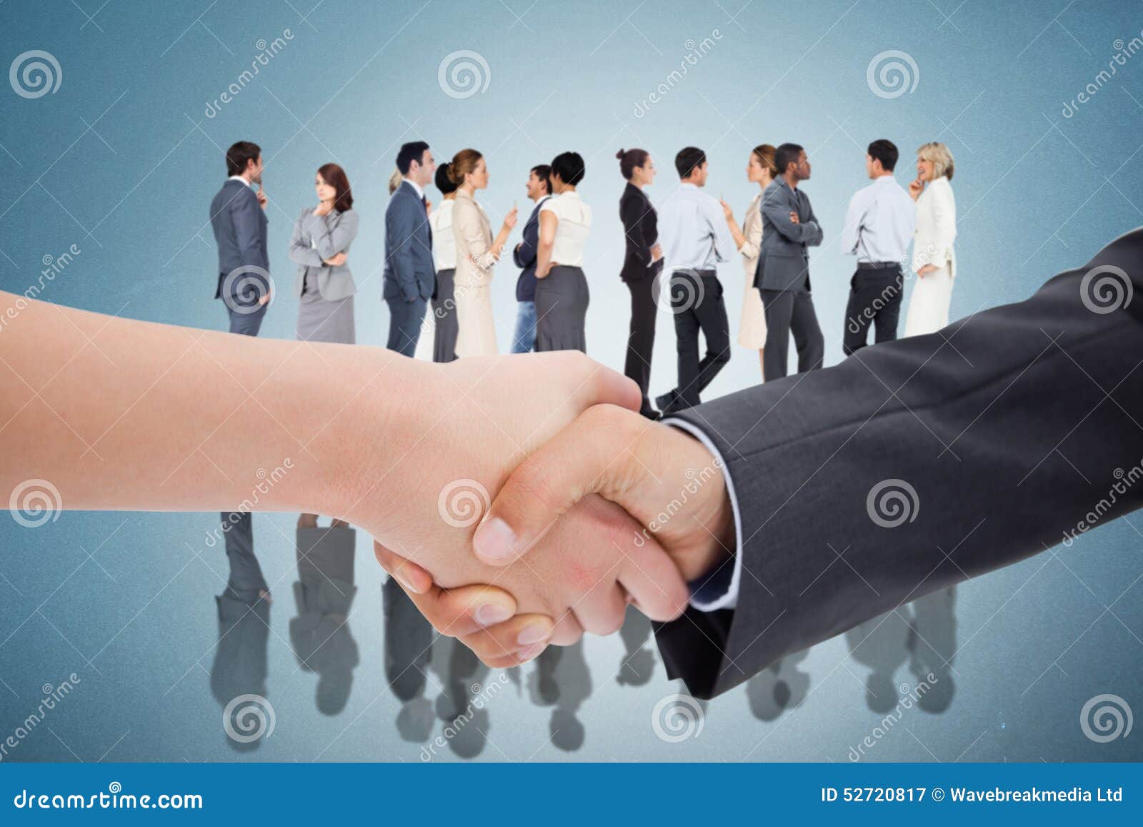 Composite Image of Close Up of a Handshake Stock Image - Image of close ...