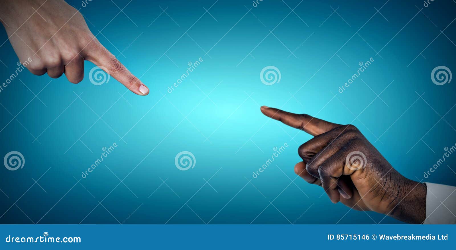 Composite Image of Close-up of Human Hand Pointing Stock Photo - Image ...