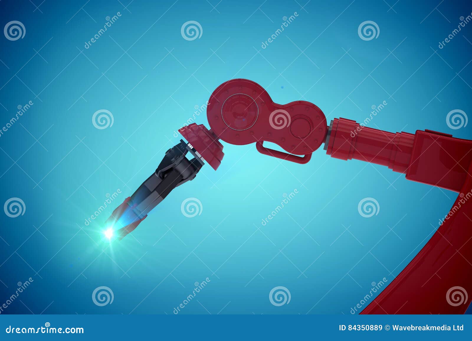 Composite Image of Close-up of Red Robot Claw 3d Stock Image - Image of ...