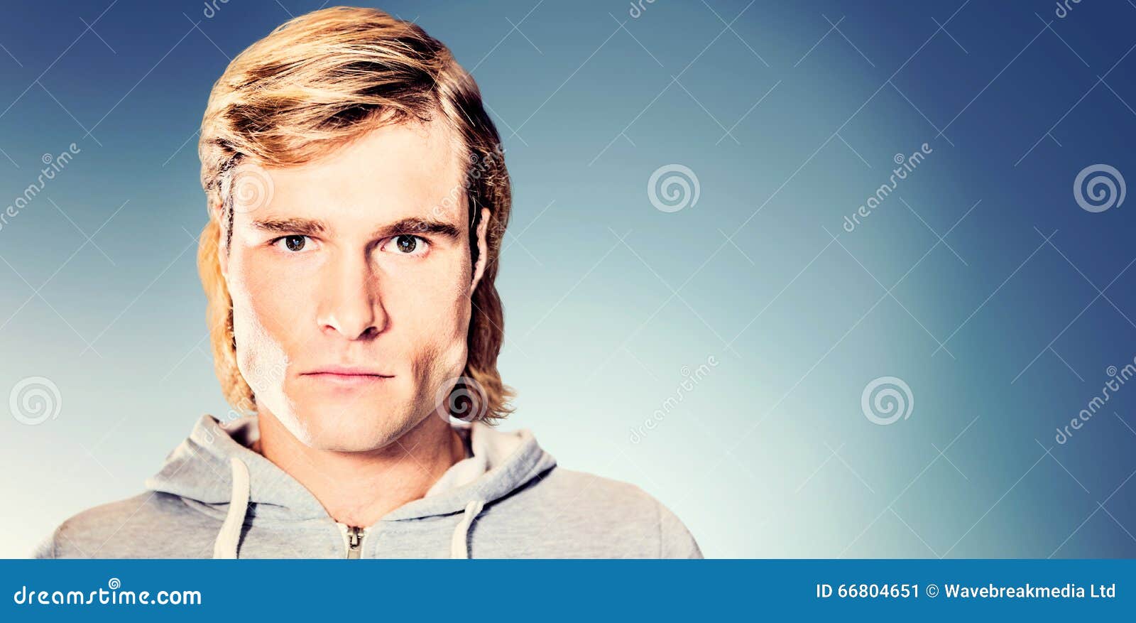 Composite Image of Close Up of Serious Man Staring at Camera Stock ...