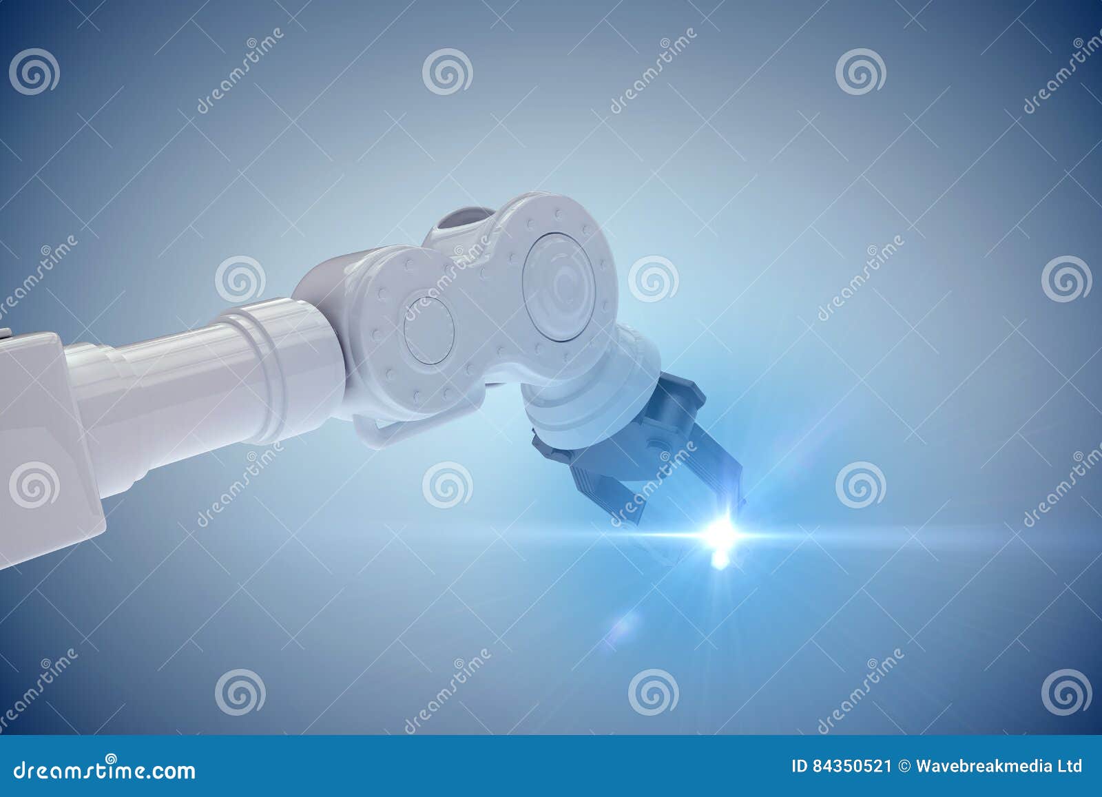Composite Image of Closeup of Metal Claw of Robotic Hand 3d Stock Image ...