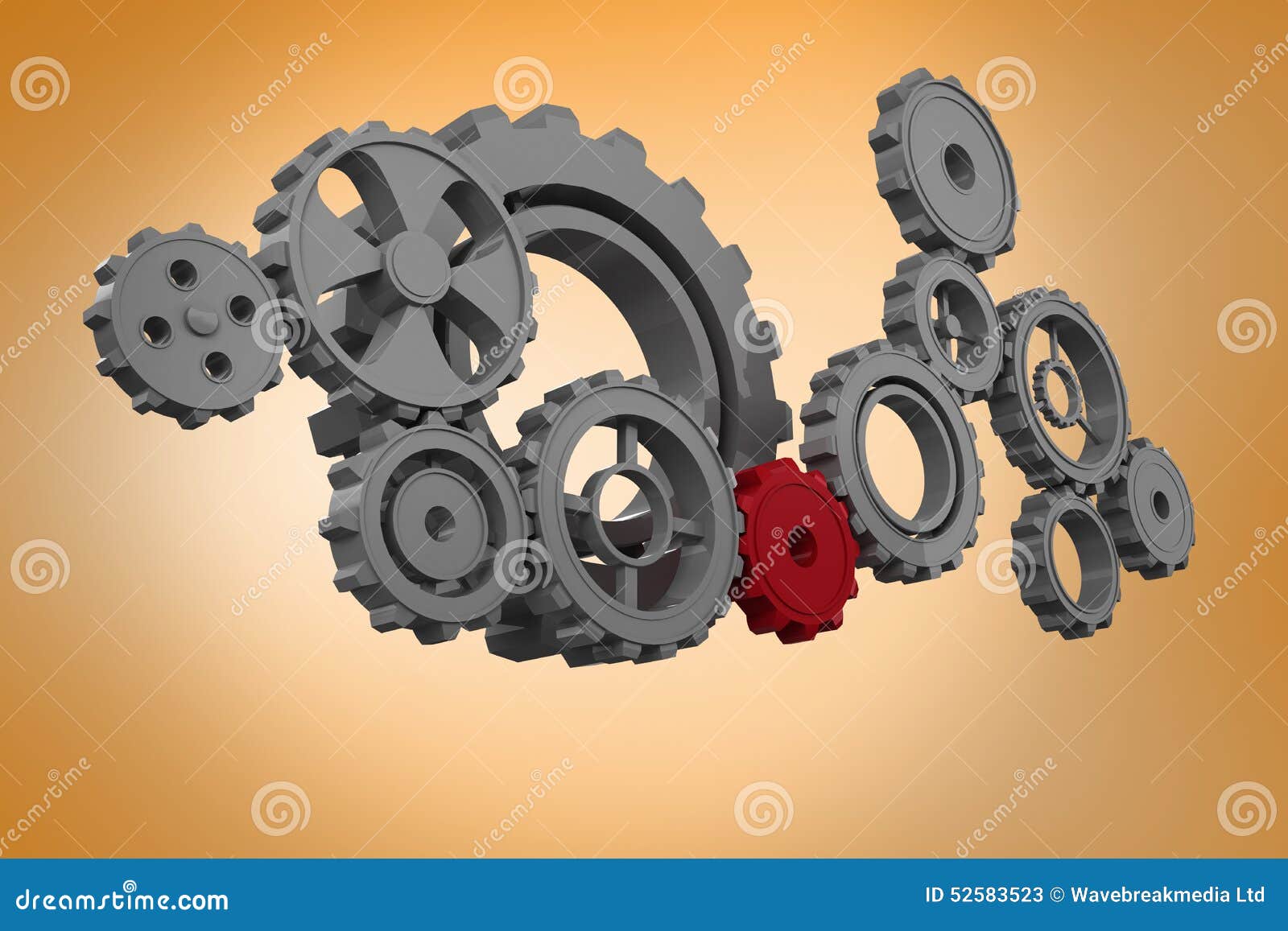 Composite Image of Cogs and Wheels Stock Illustration - Illustration of ...