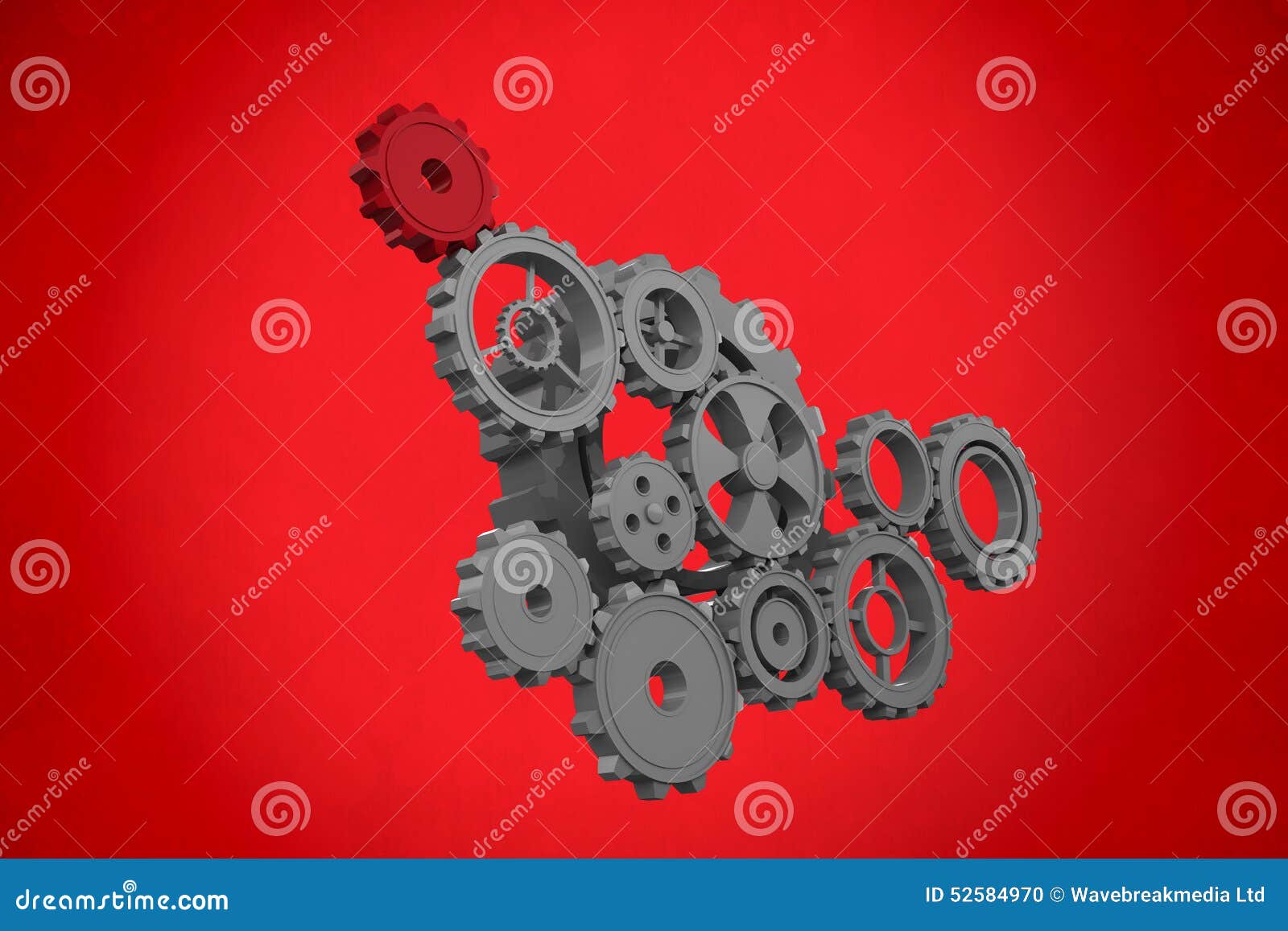 Composite Image of Cogs and Wheels Stock Illustration - Illustration of ...