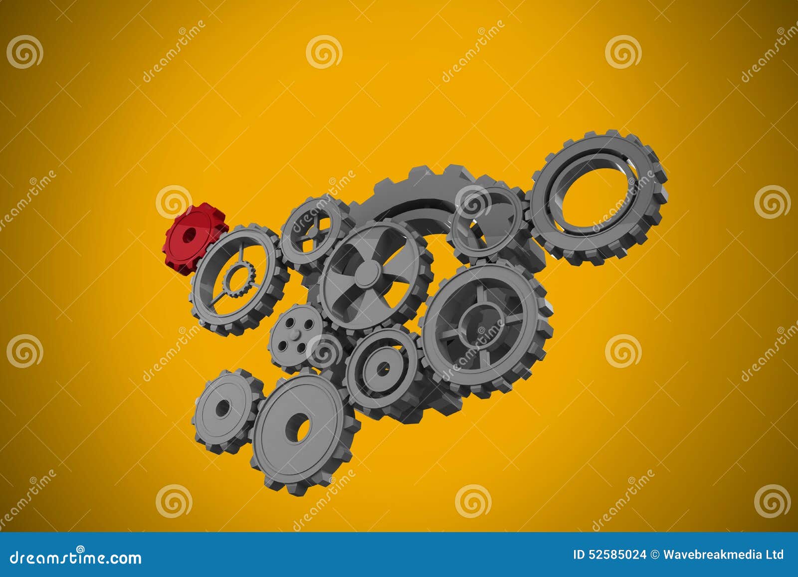 Composite Image of Cogs and Wheels Stock Illustration - Illustration of ...
