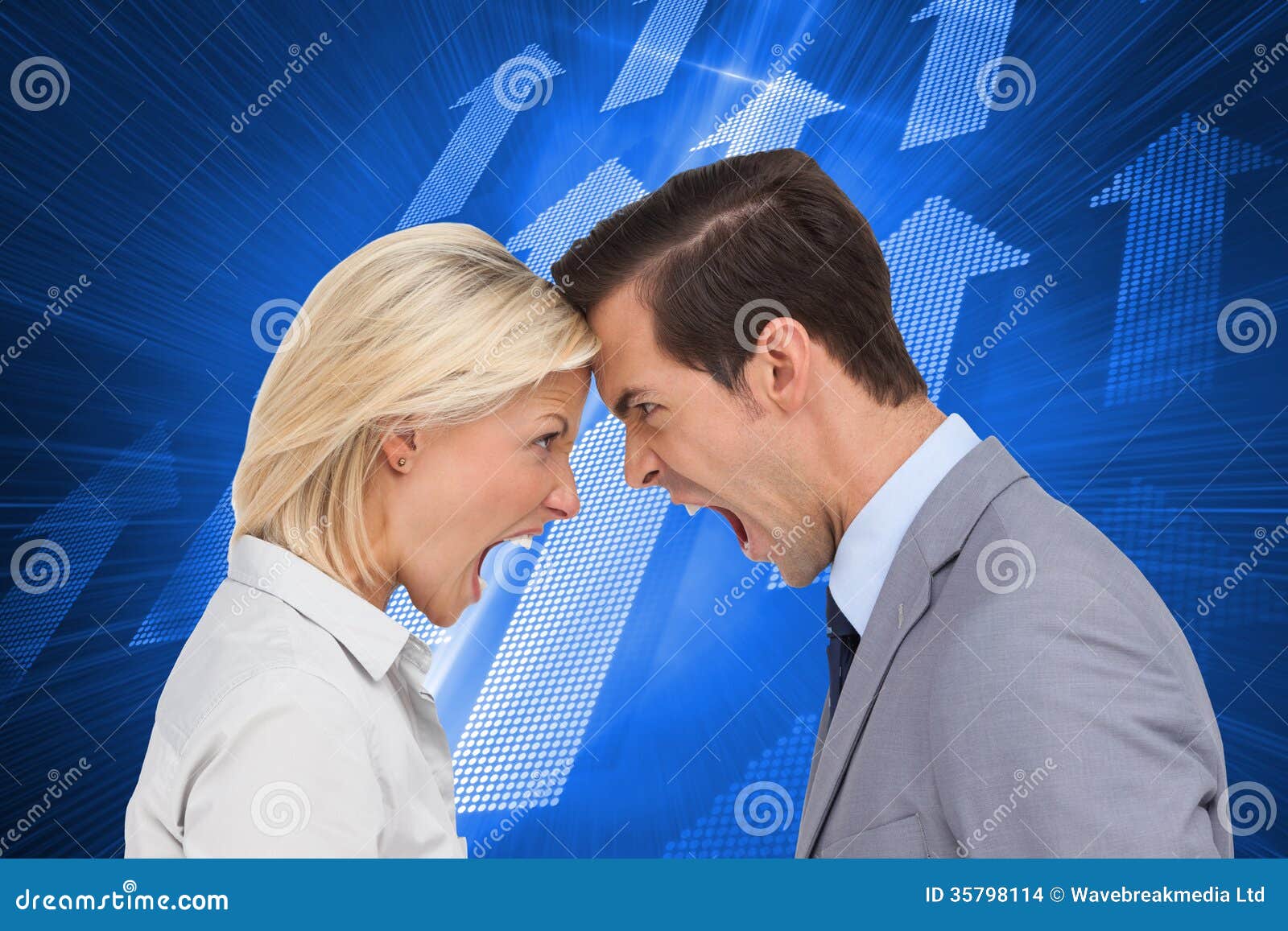 Composite Image of Colleagues Head Against Head Stock Photo - Image of ...