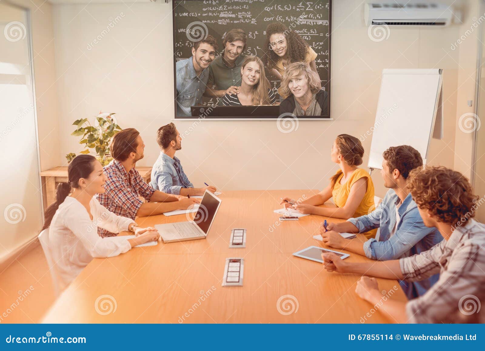 Composite Image of College Students Using Computer Stock Photo - Image ...