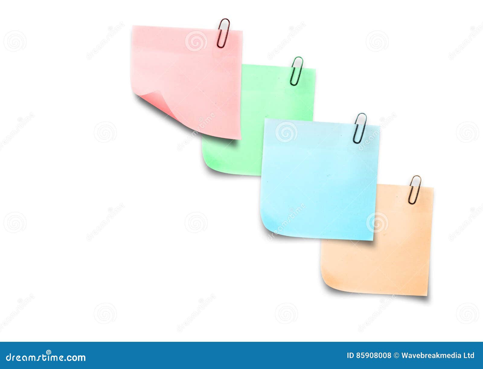 Composite Image of Colored Sticky Note Arrow Icon Stock Illustration ...