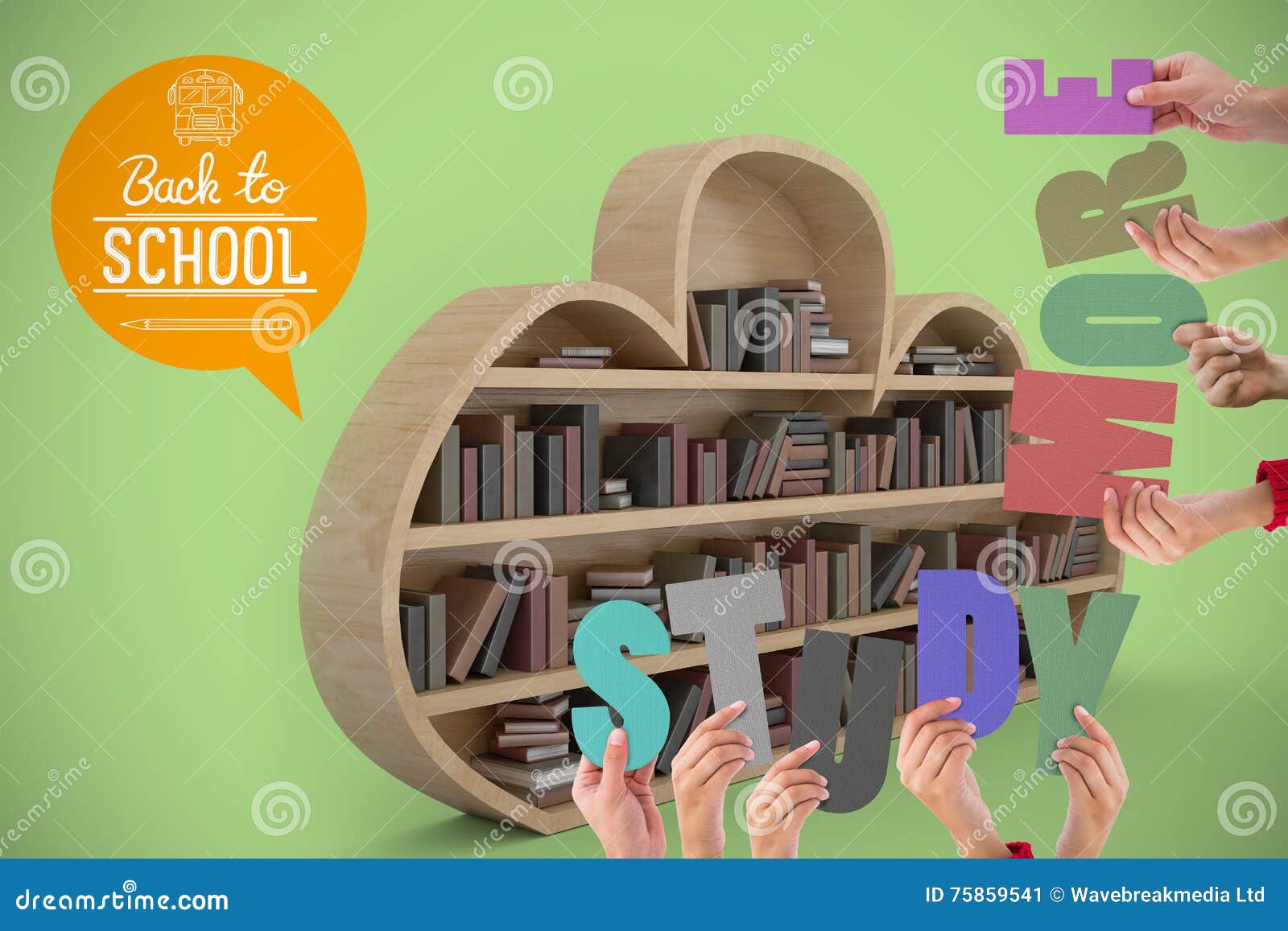 Composite Image of Colorful Alphabet Spelling Study More Held Up by ...