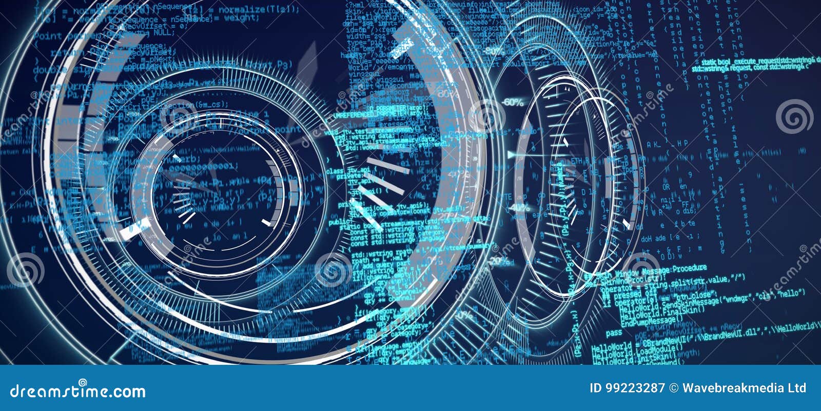 Composite Image of Composite Image of Binary Codes Stock Illustration ...