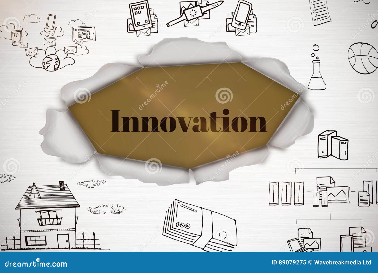 Composite Image of Composite Image of Business Icons Stock Illustration ...
