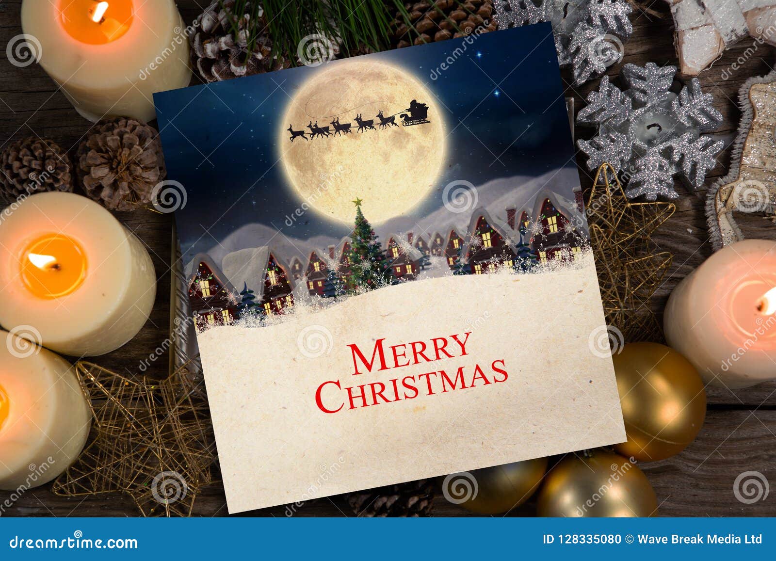 Composite Image of Composite Image of Merry Christmas Stock Photo ...
